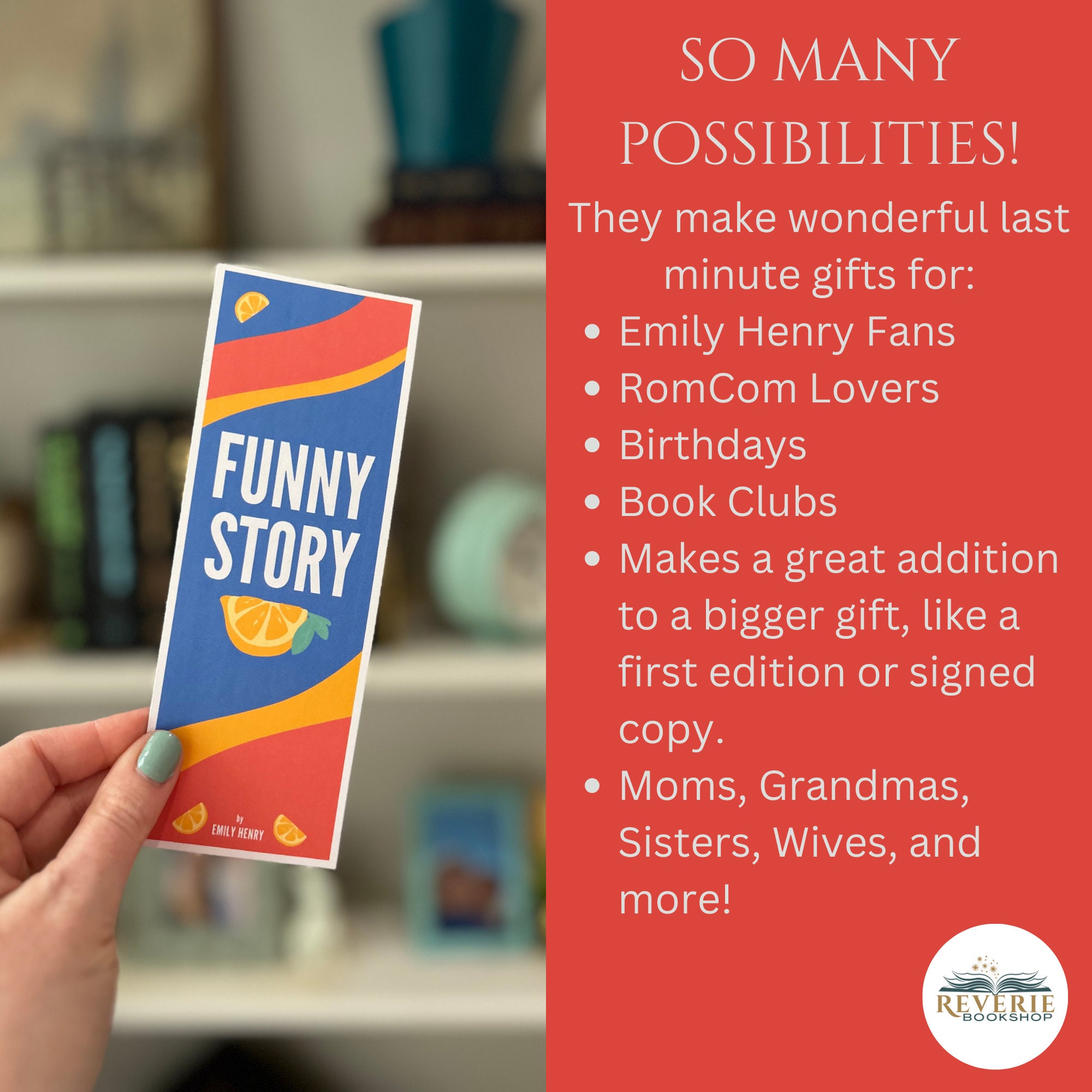 Funny Story Printable Bookmark With Emily Henry Book Quote 2.5x7 in ...