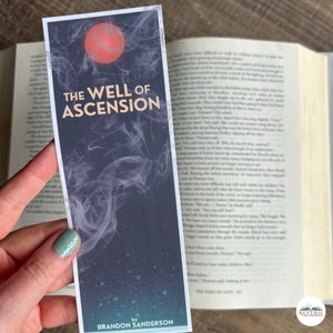 The Well of Ascension Bookmark Mistborn Merch | Double Sided, 2.5"x7 ...