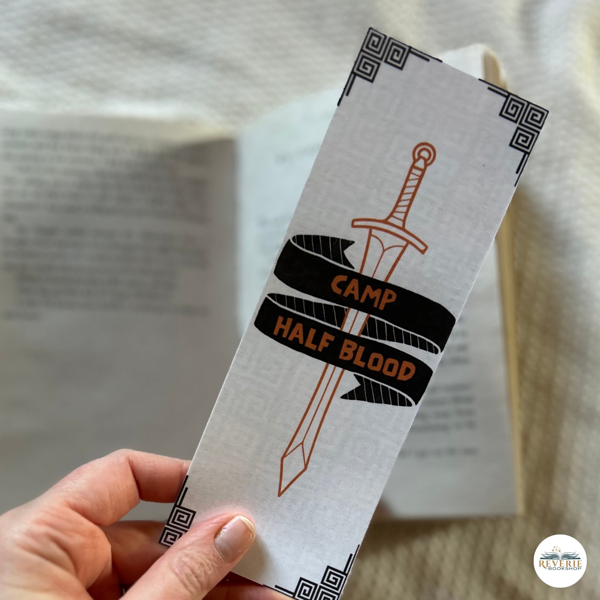 Camp Half Blood Percy Jackson Bookmark 2.5x7 Inch Book Quote Printed on ...