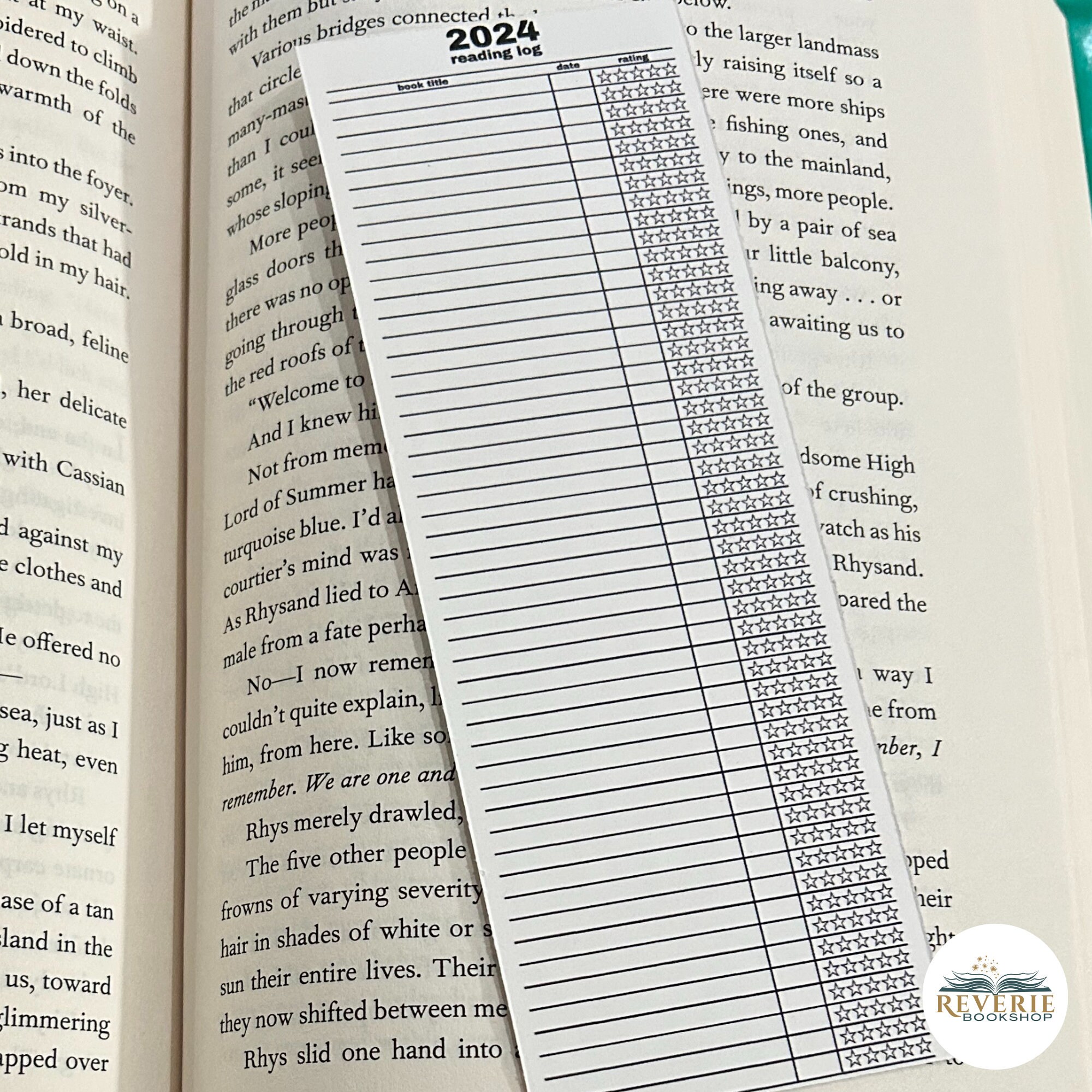 2024 Reading Tracker Book Log Printable Bookmark PDF Bookmark Set ...