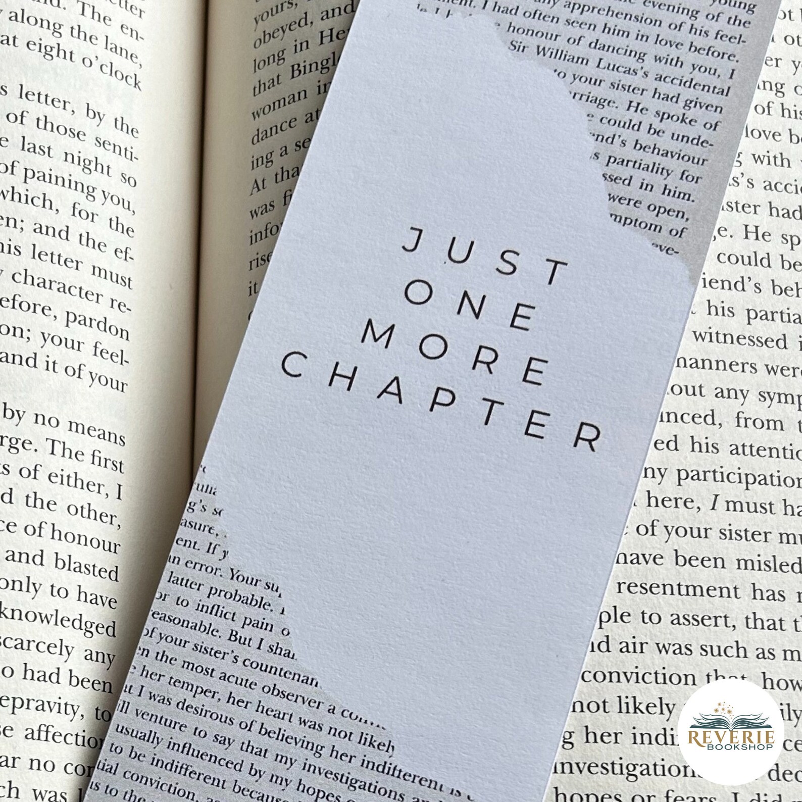 Just One More Chapter Printable Bookmark | Reading Accessory | Last ...