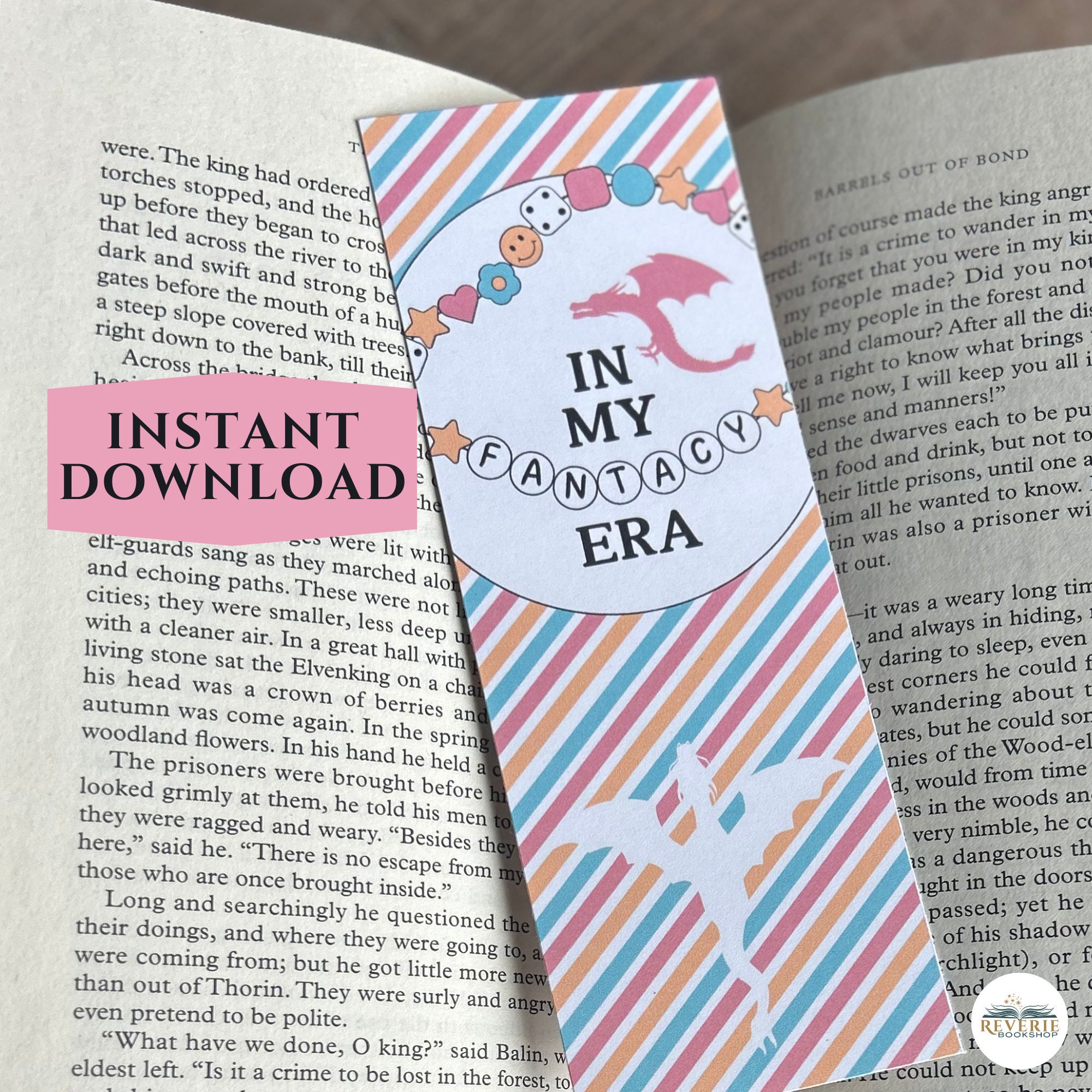 Taylor Swift Printable Bookmark in My Fantasy Era Reading Accessory ...
