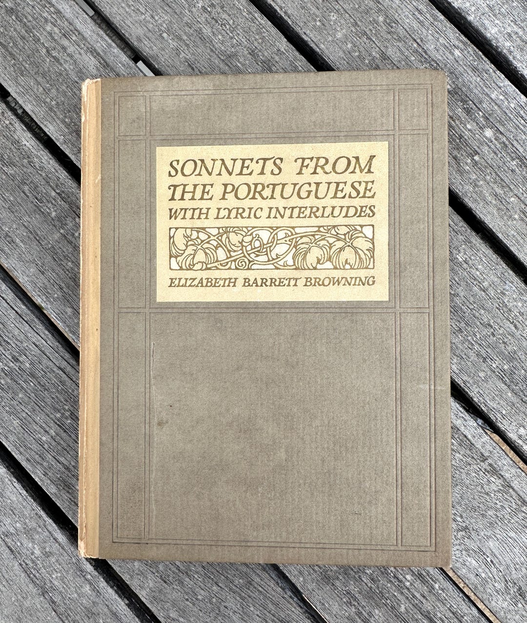 Rare 1910 Sonnets From the Portuguese Book/ Numbered on Handmade Paper ...