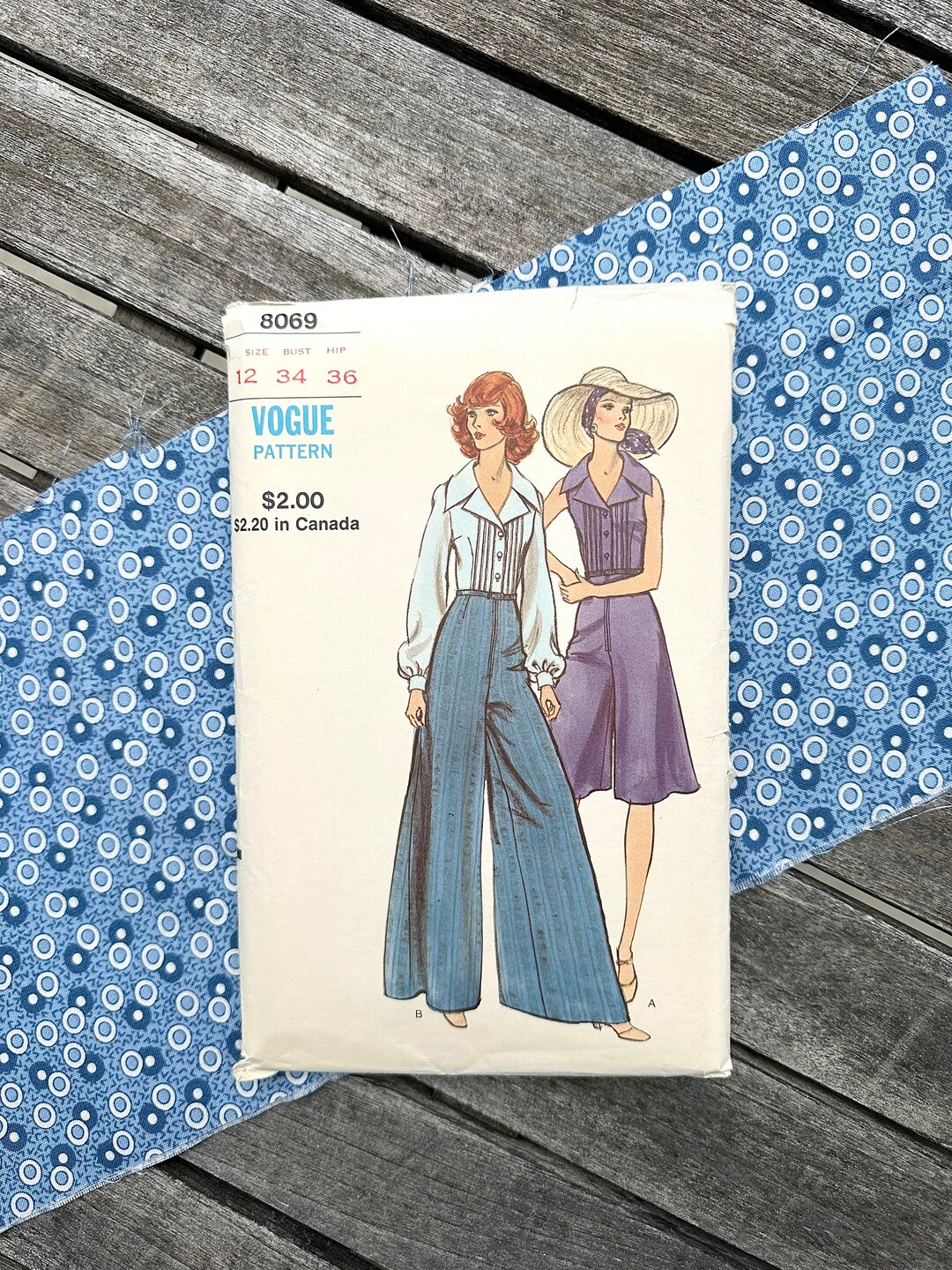 1970's Vintage Vogue Sewing Pattern/ Size 12/ Uncut - Etsy