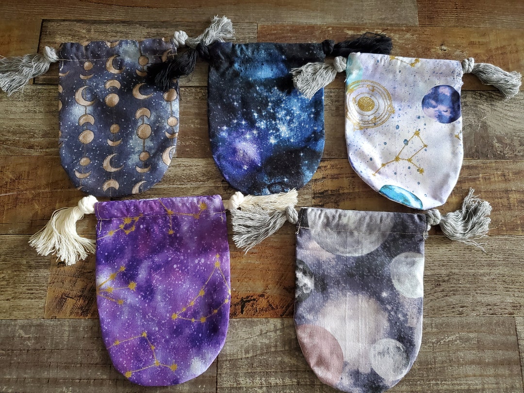 Drawstring Pouches | Galaxy | Stars | Astrology | Moon | Moons ...