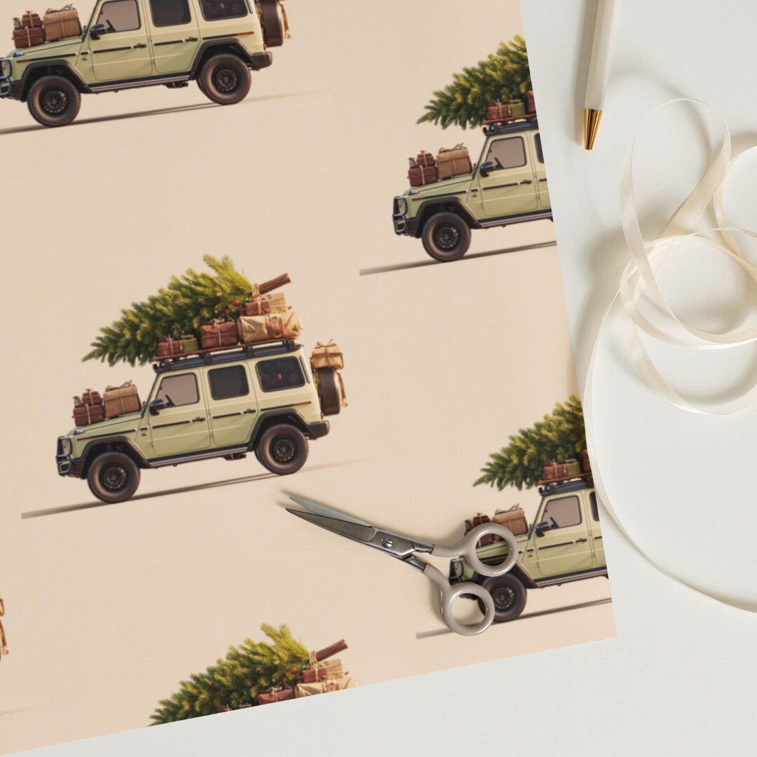 Mercedes G Wagon - Wrapping Paper Sheets - Etsy UK