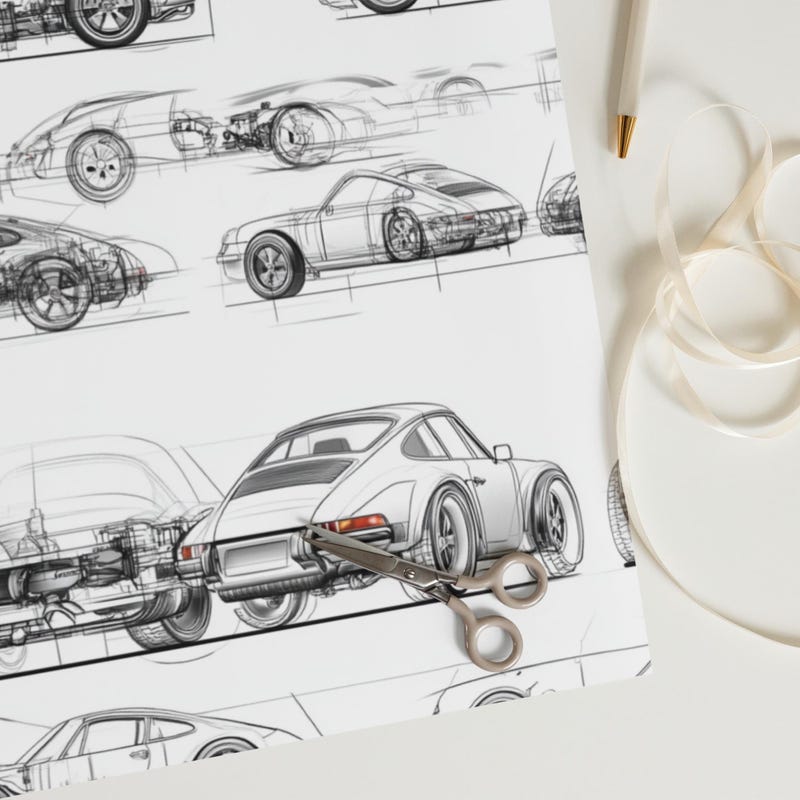 Cars Christmas Paper Roll - Etsy