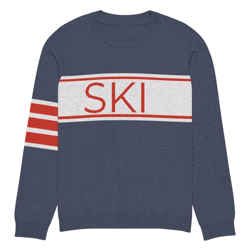 Women Wool Ski Sweater - Etsy