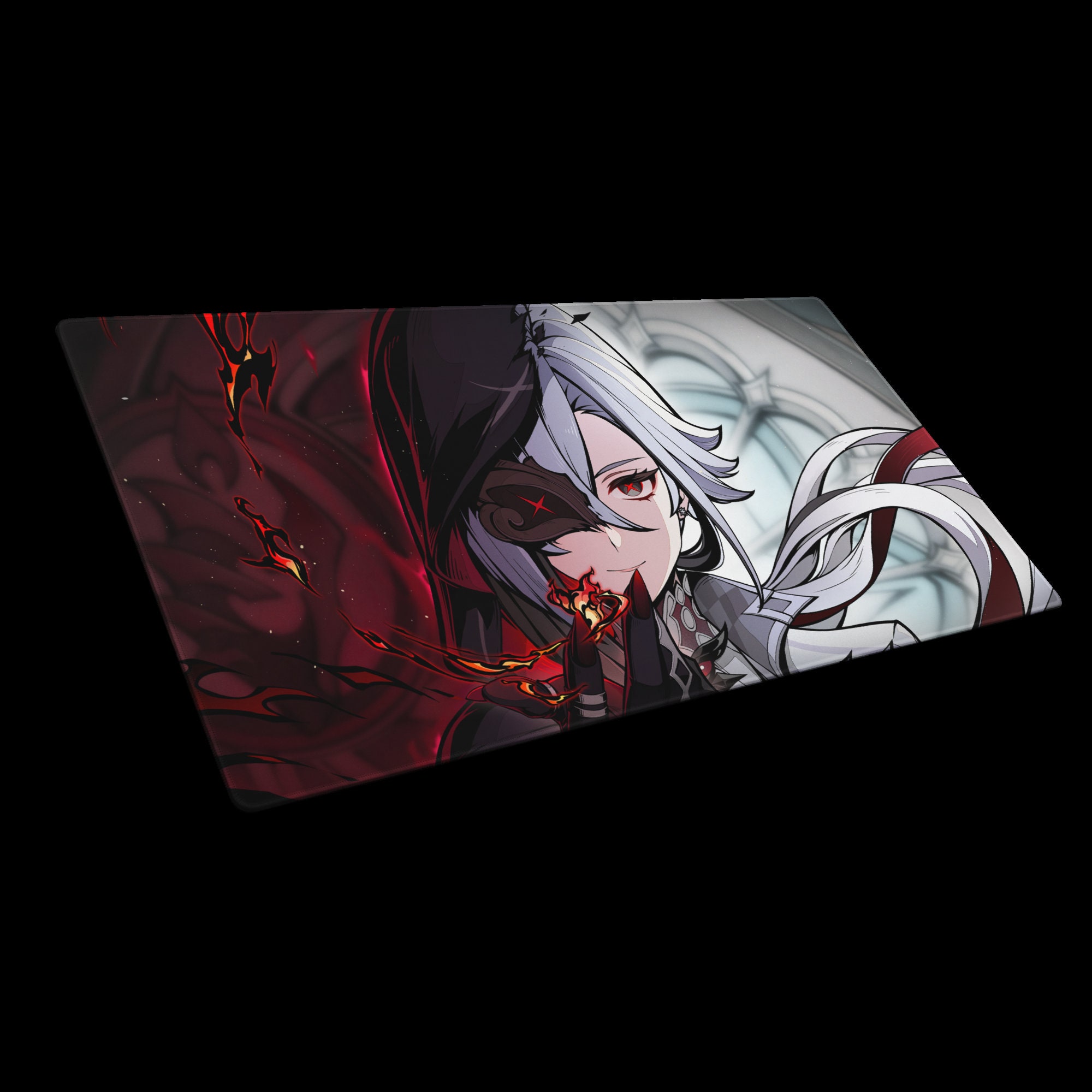 Arlecchino Genshin Impact Gaming Mouse Pad Desk Mat 36x18 & 18x16 XXXL ...