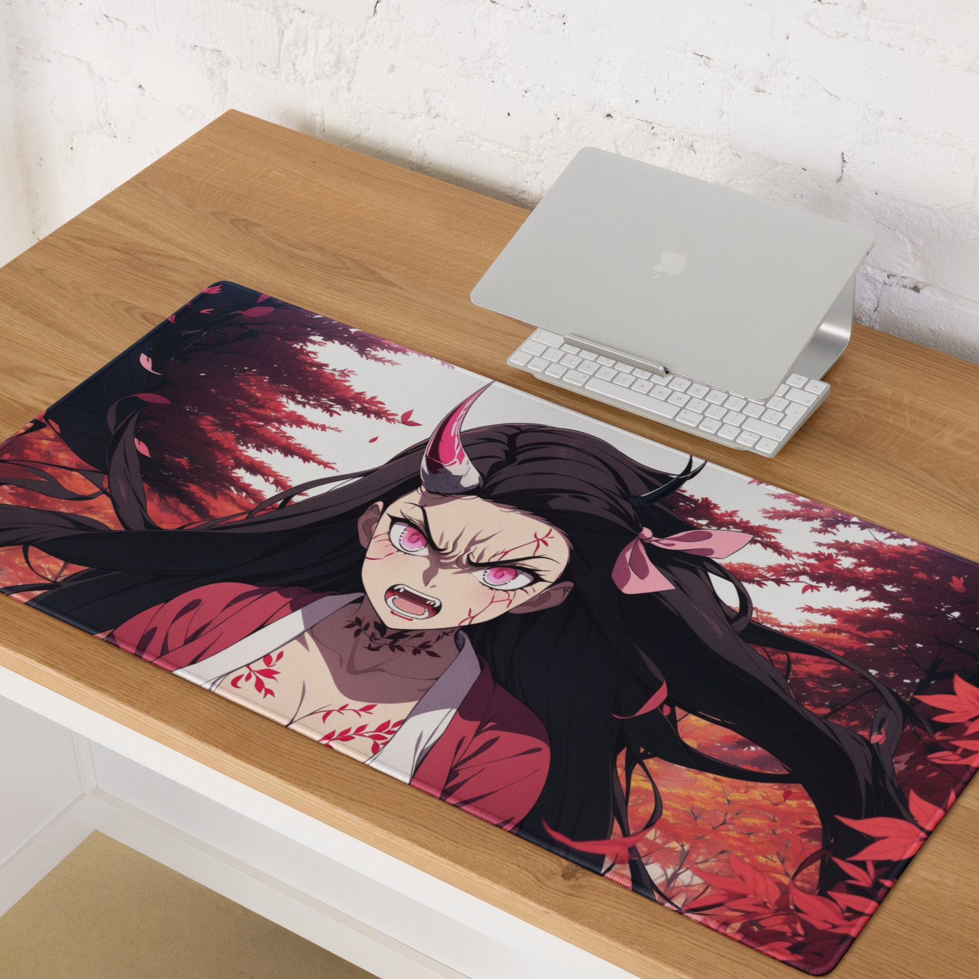 Nezuko Kamado Demon Slayer Gaming Mouse Pad 36x18 Inch Desk Mat - Etsy