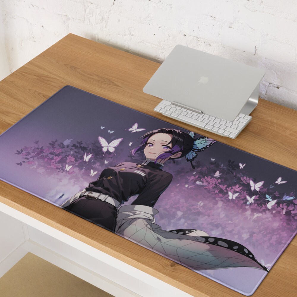 Shinobu Kocho Gaming Mouse Pad Desk Mat 36x18 XXXL Demon Slayer Hashira ...