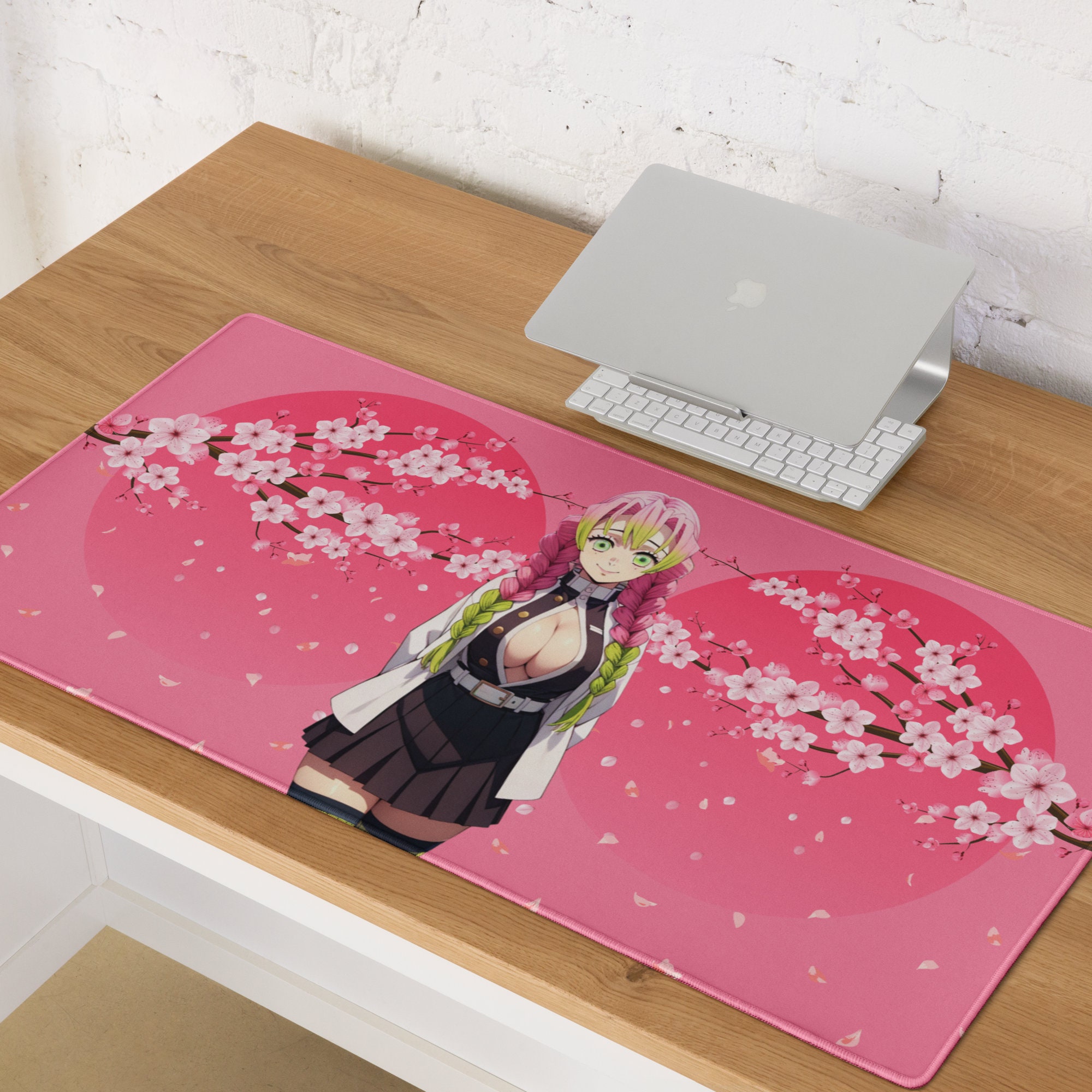 Mitsuri Kanroji Demon Slayer Gaming Mouse Pad Desk Mat 36x18 & 18x16 ...