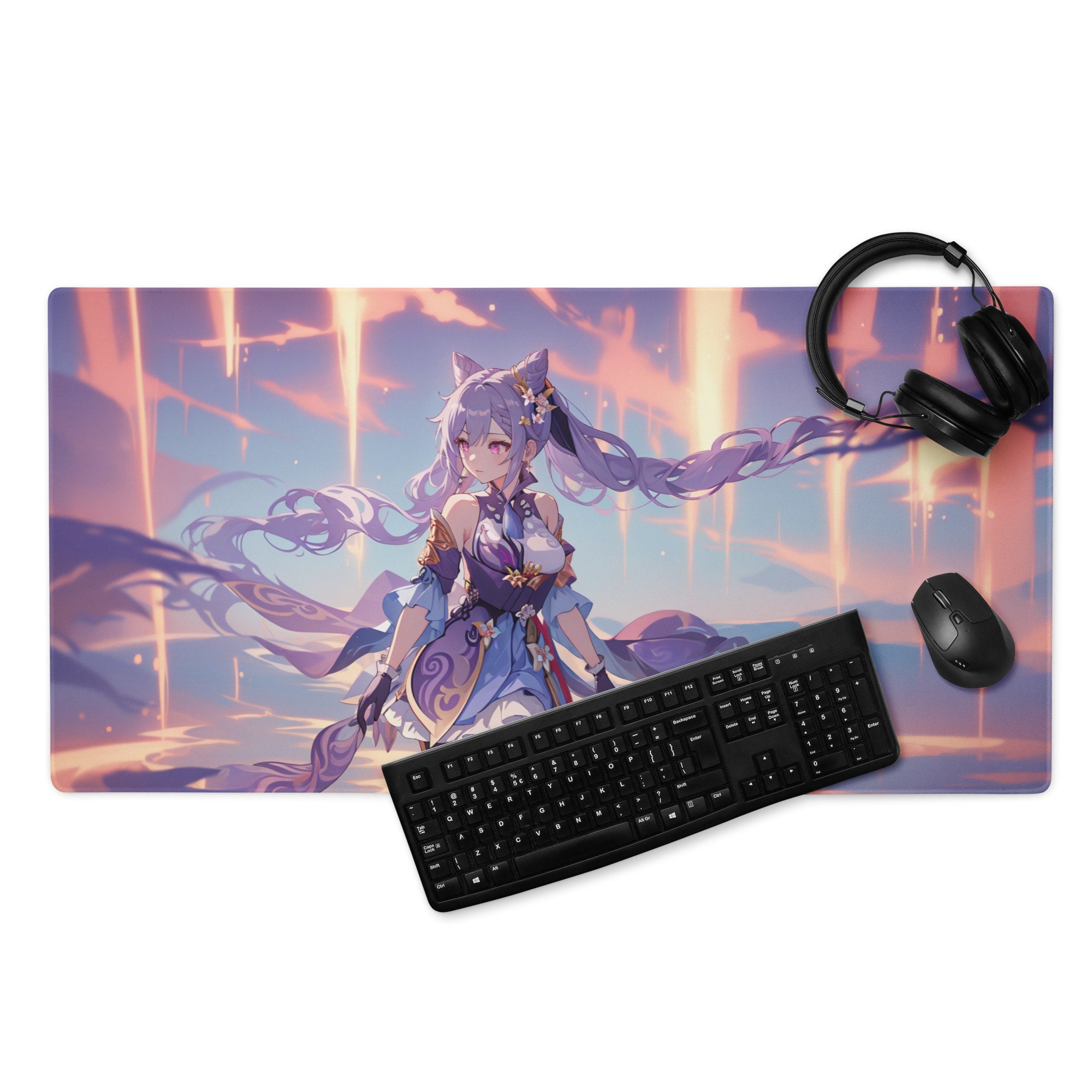 Keqing Genshin Impact Gaming Mouse Pad 36x18 - Etsy