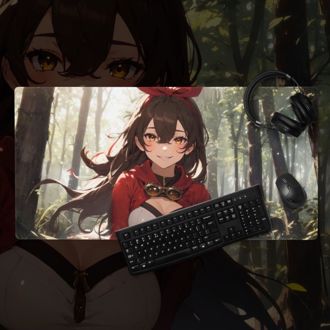 Amber Genshin Impact Gaming Mouse Pad 36x18 XXXL - Etsy