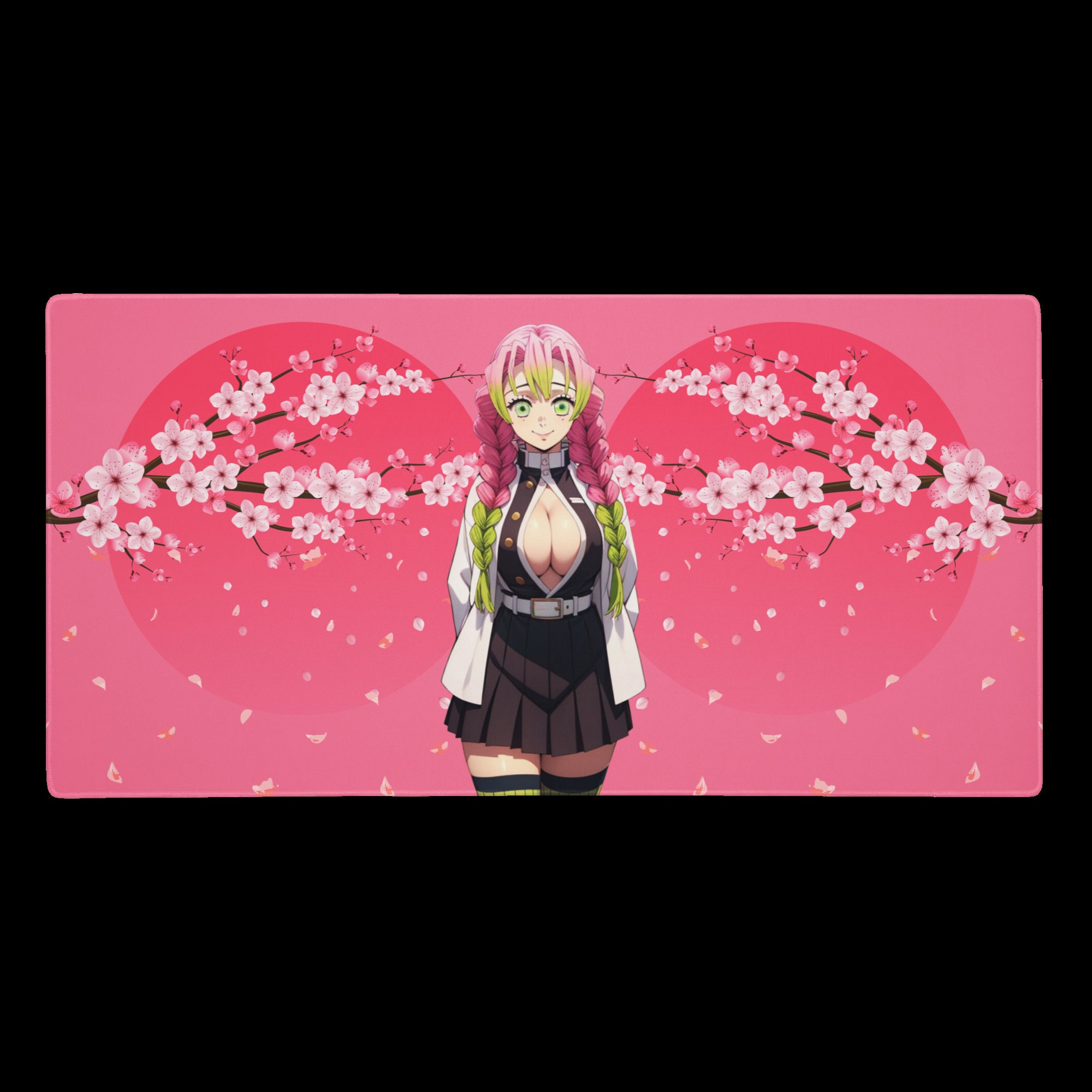 Mitsuri Kanroji Demon Slayer Gaming Mouse Pad Desk Mat 36x18 & 18x16 ...