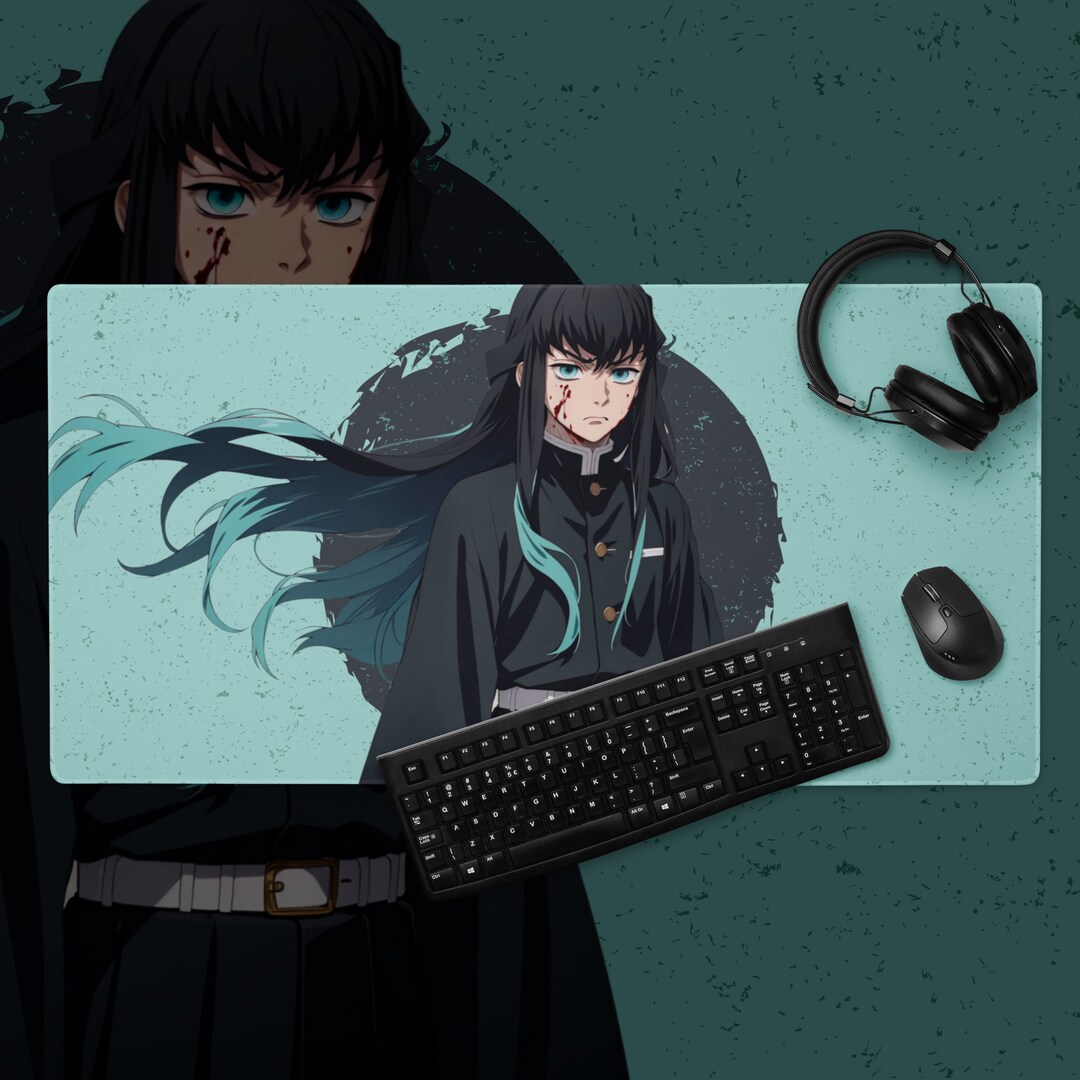 Muichiro Tokito Demon Slayer Gaming Mouse Pad 36x18 XXXL - Etsy