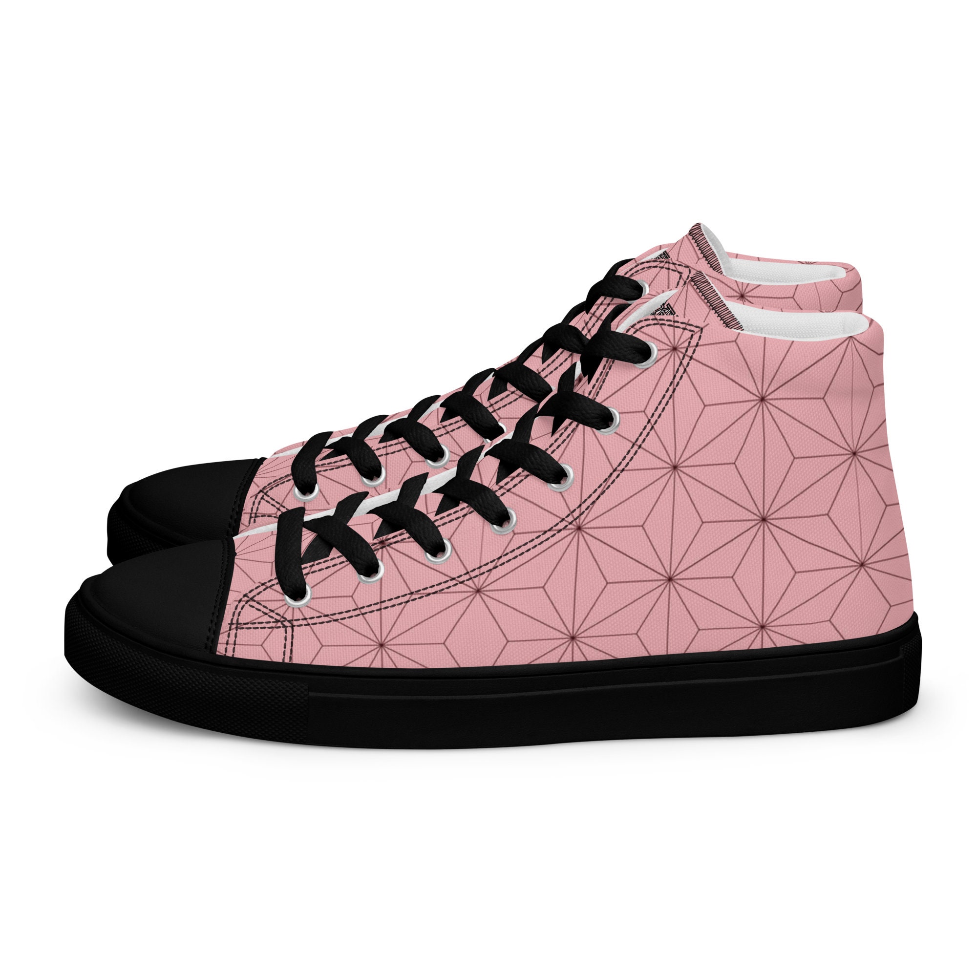 Nezuko Pattern High Top, Sneakers, Shoes, Demon Slayer, Women's US Size ...