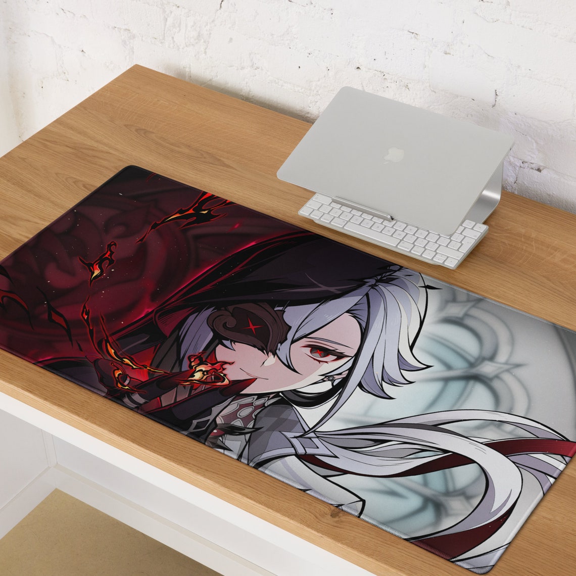 Arlecchino Genshin Impact Gaming Mouse Pad Desk Mat 36x18 & 18x16 XXXL ...