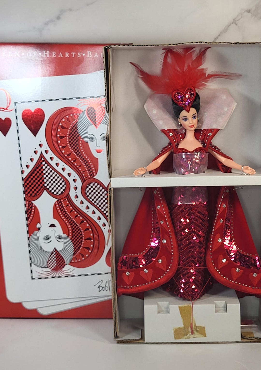 1994 Bob Mackie Queen of Hearts Barbie Doll, Vintage Mattel Collector ...