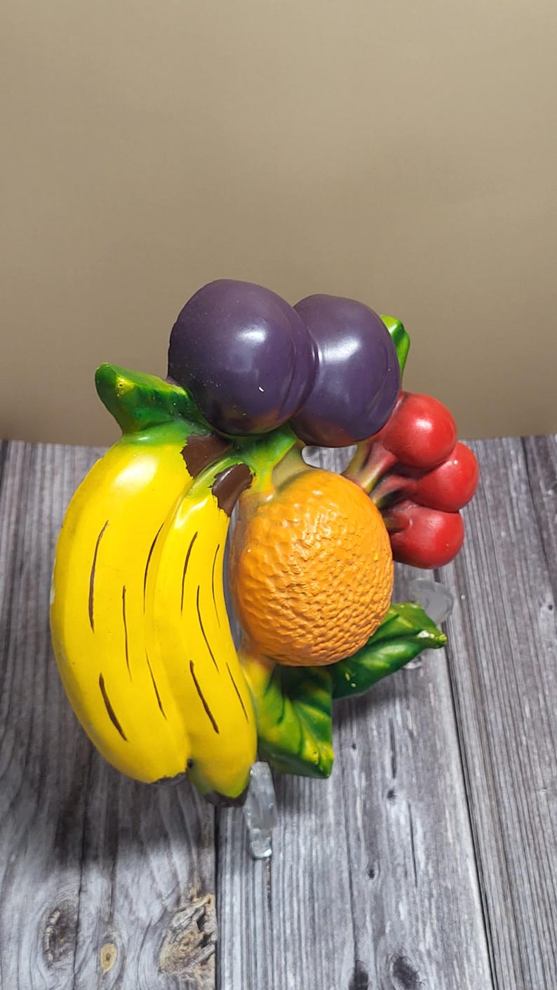 Mid Century Modern Chalkware Fruit Wall Art | Vintage Kitchen Decor ...
