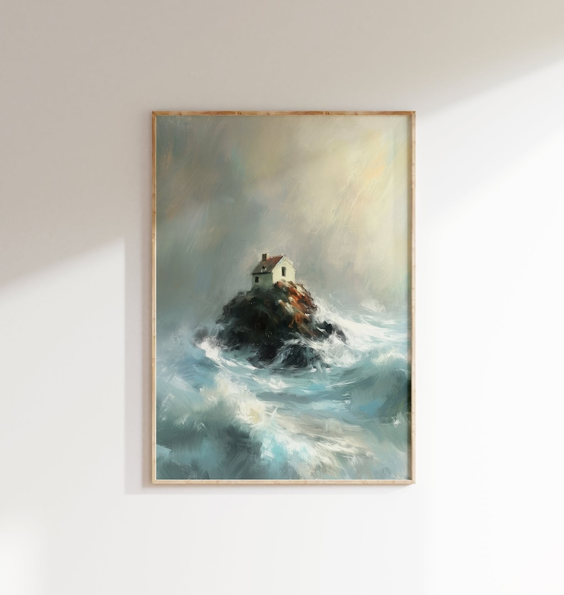 Build Your House on the Rock Wall Art, Matthew 7:24-27, Scripture Art ...