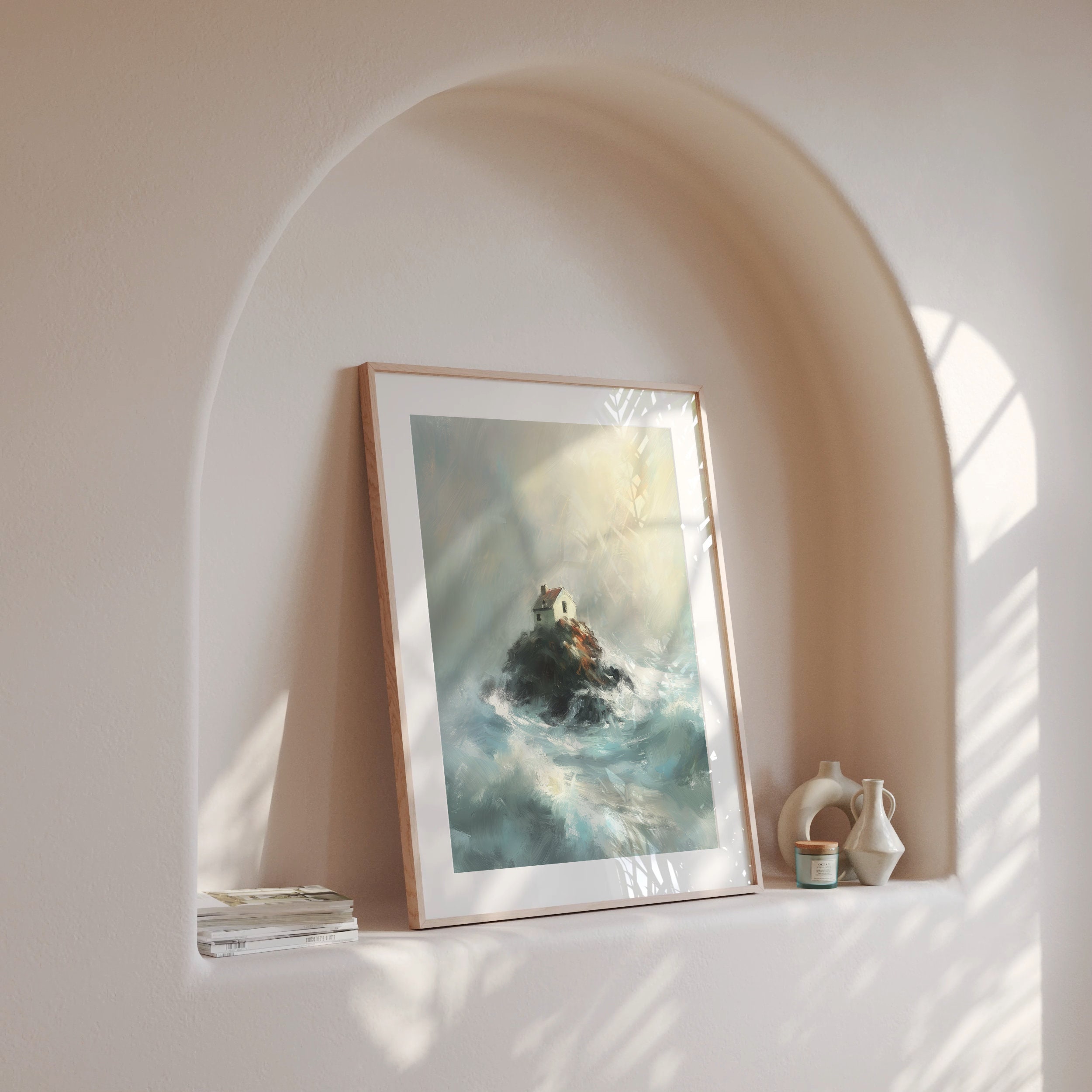 Build Your House on the Rock Wall Art, Matthew 7:24-27, Scripture Art ...