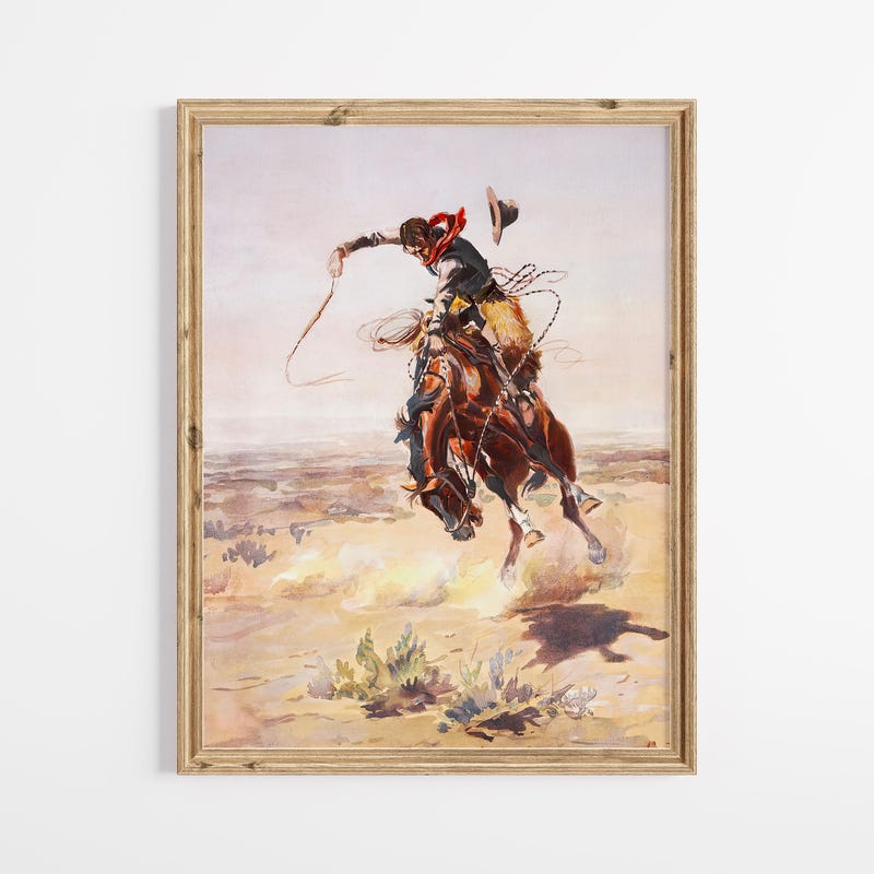 Vintage Rodeo Poster - Etsy