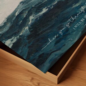 When You Go Through Deep Waters Scripture Wall Art, Isaiah 43 2, Bible ...