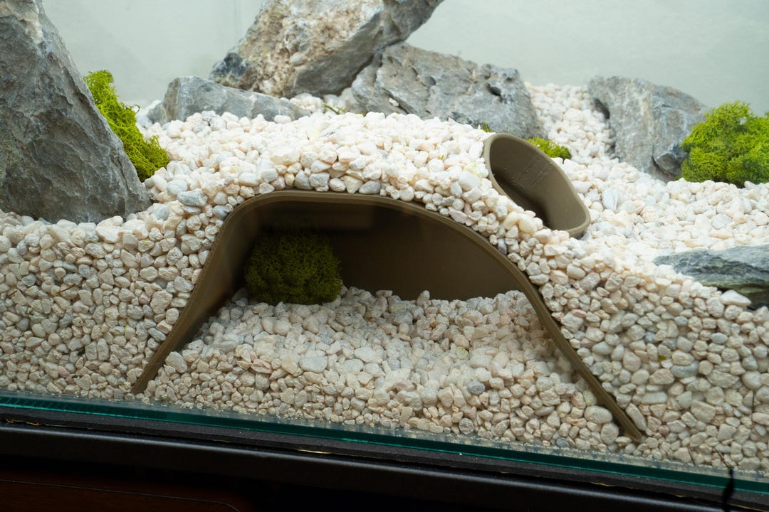Self-sinking Aquarium Cave | Fish Tank Hideout for Betta, Shrimp, Pleco ...
