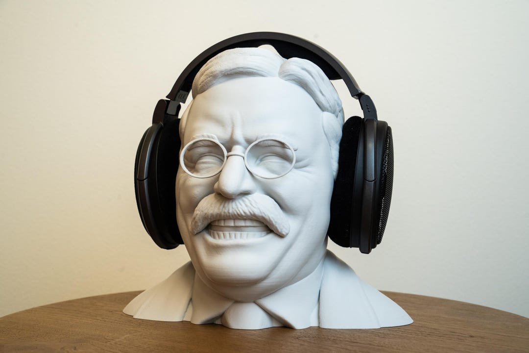 Theodore Roosevelt Headphone Stand, Teddy Roosevelt Presidential Bust ...