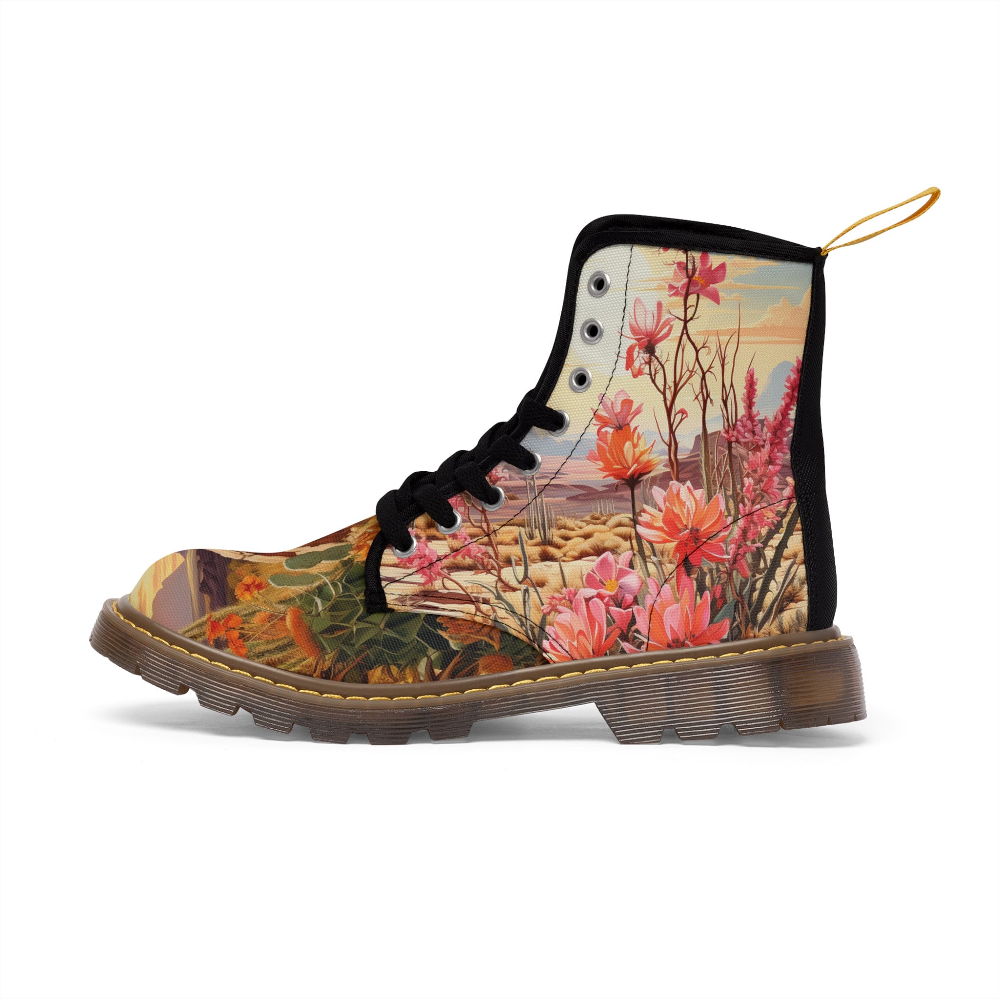 Women's Canvas Boots Adventure Custom Unique Hippie - Etsy