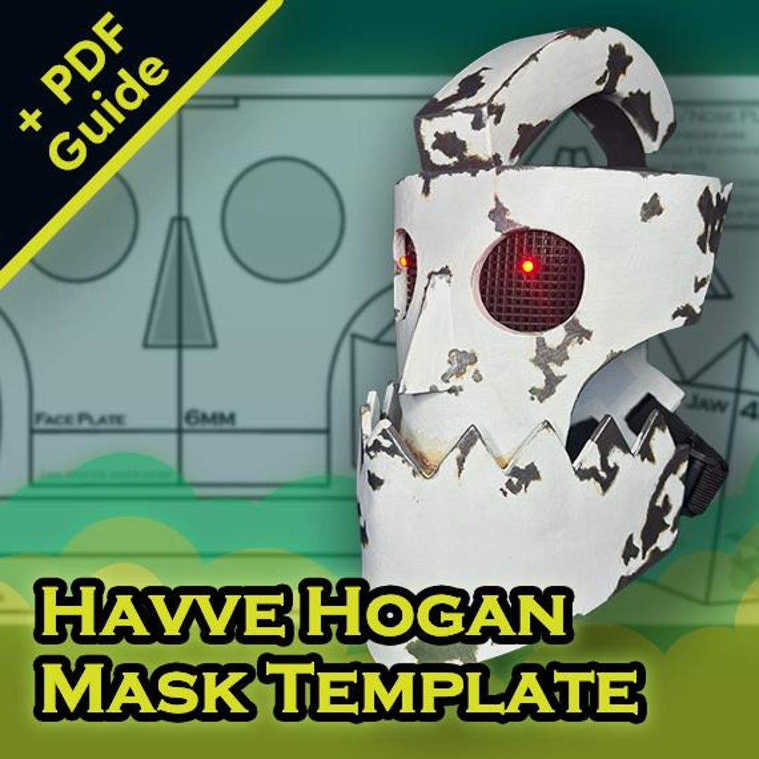 TWRP Havve Hogan Mask TEMPLATE and GUIDE - Etsy