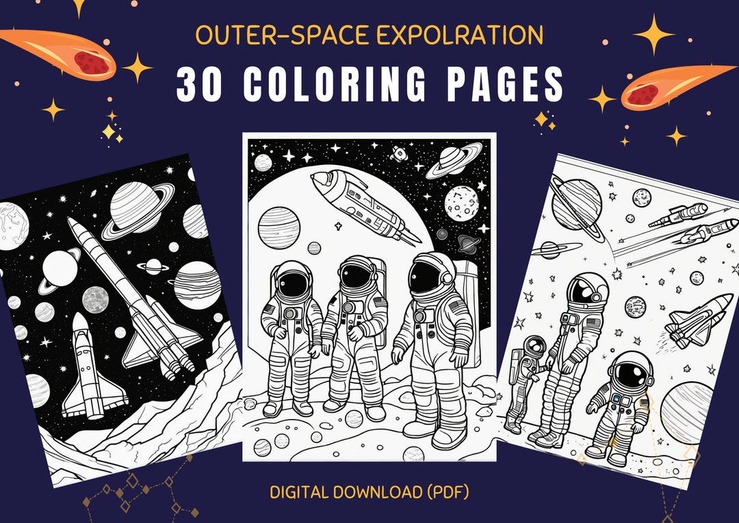 30 Coloring Pages Space Exploration Coloring Page - Printable Space ...