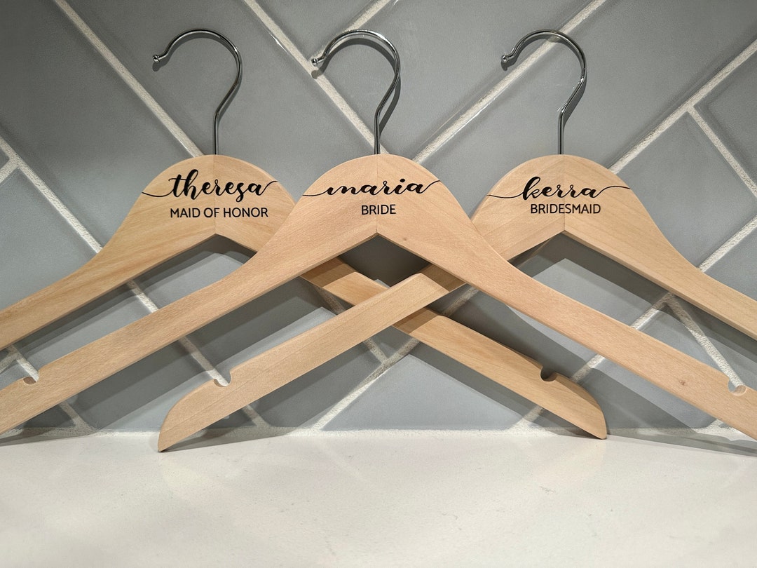Personalized Engraved Hangers Personalized Wedding Hangers Personalized ...