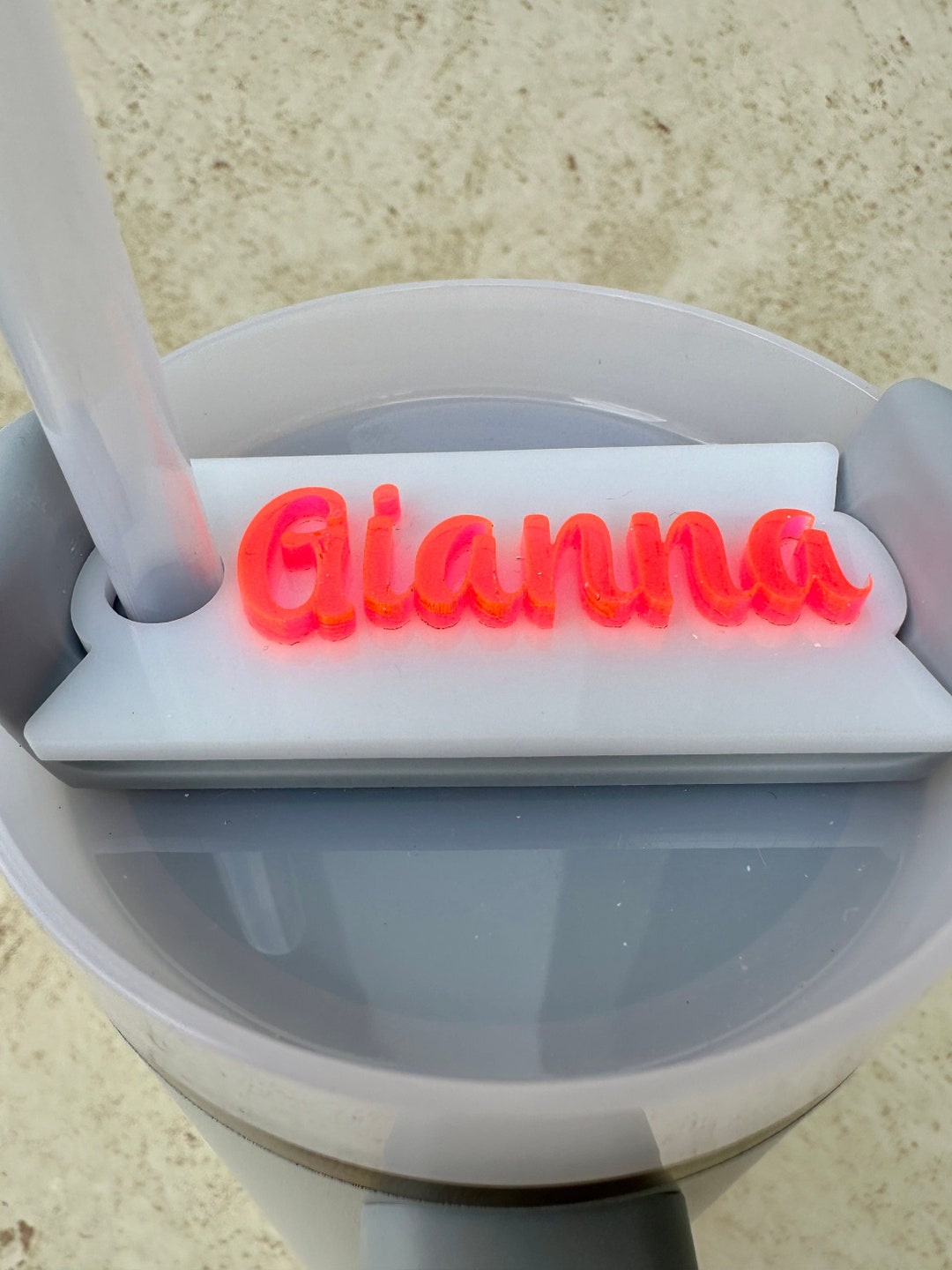 Stanley Name Tag Layered | Acrylic Name Tag Layered | Personalized ...