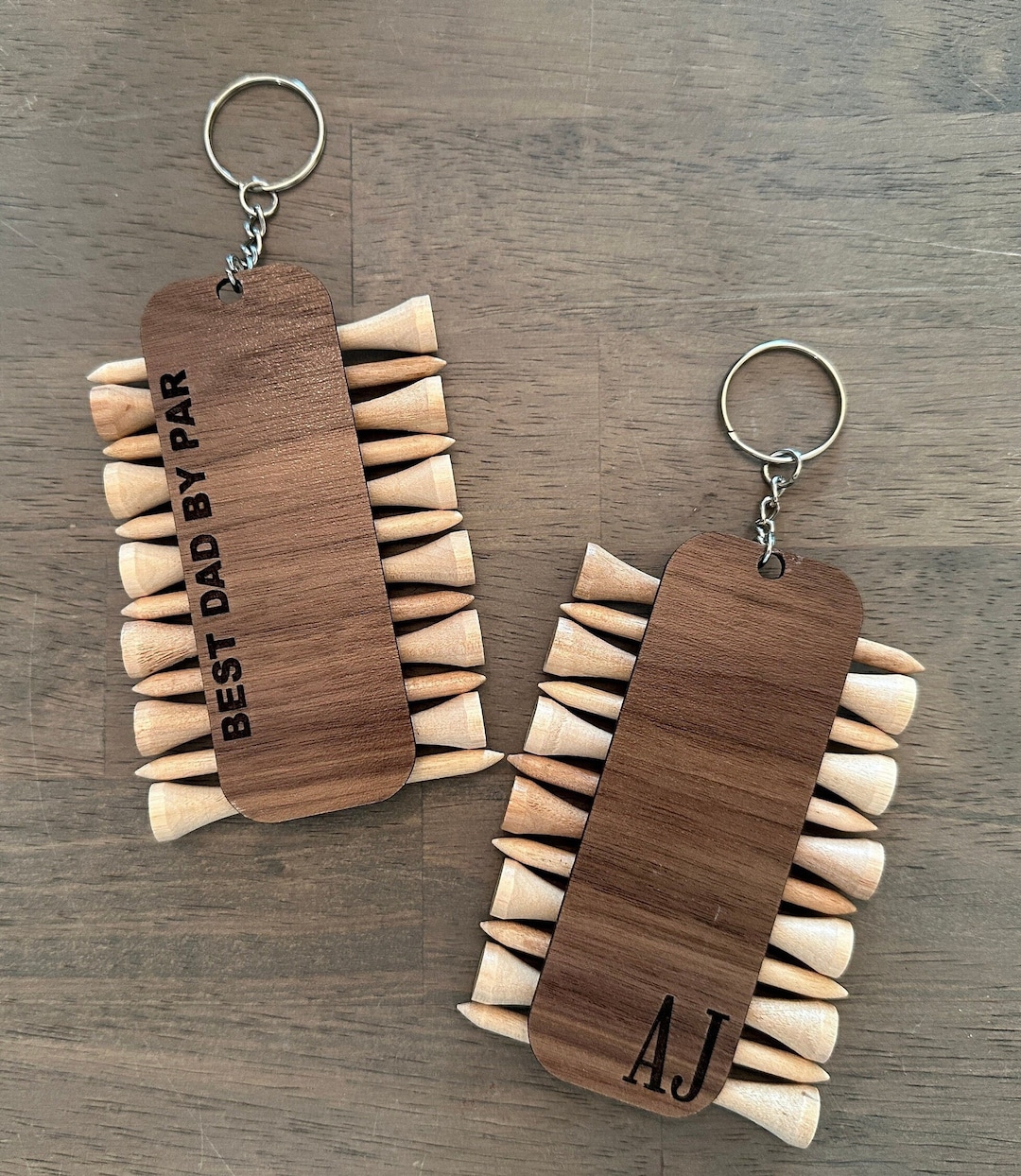 Wooden Golf Bag Keychain Tee Holder - Etsy