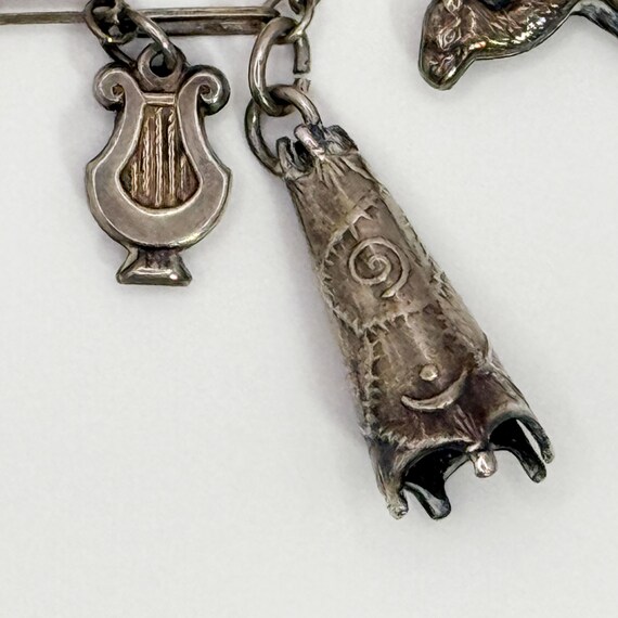 Antique Charm Bracelet Rare WWI Fumsup Good Luck Char… - Gem