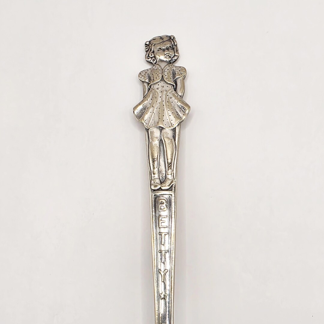 Vintage Betty Lou Carlton Silverplate Spoon – Child Figure Handle – 6 ...