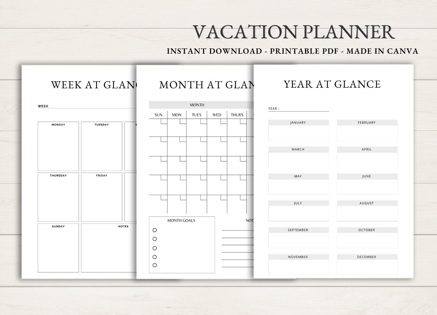 Travel Itinerary Printable | Daily Trip Itinerary | Daily Printable ...