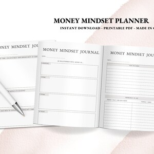 Money Mindset Journaling Pages Printable, Daily Journal Pages ...