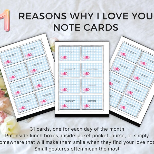 Lunch Box Notes for Wife - Etsy