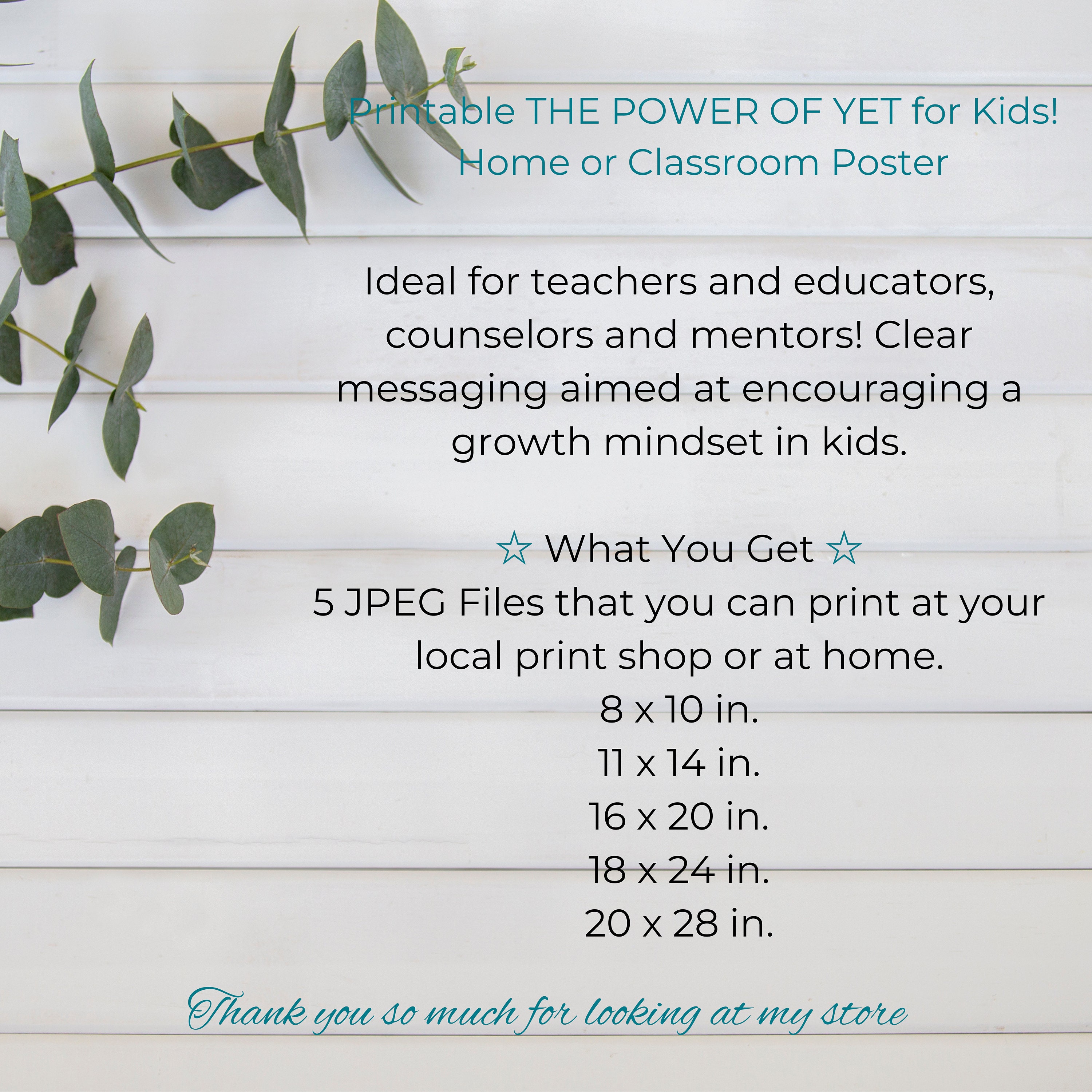 Responsibility Chart for Kids: Inspirational Printable Poster for Home ...