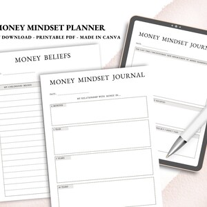 Money Mindset Journaling Pages Printable, Daily Journal Pages ...