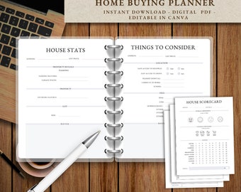 Editable Home Buying Planner, House Hunting Checklist, Home Buying ...