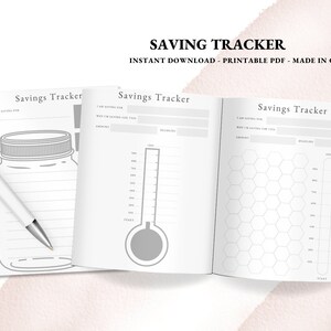 Monthly Saving Planner Printable | Financial Journal | Monthly Budget ...