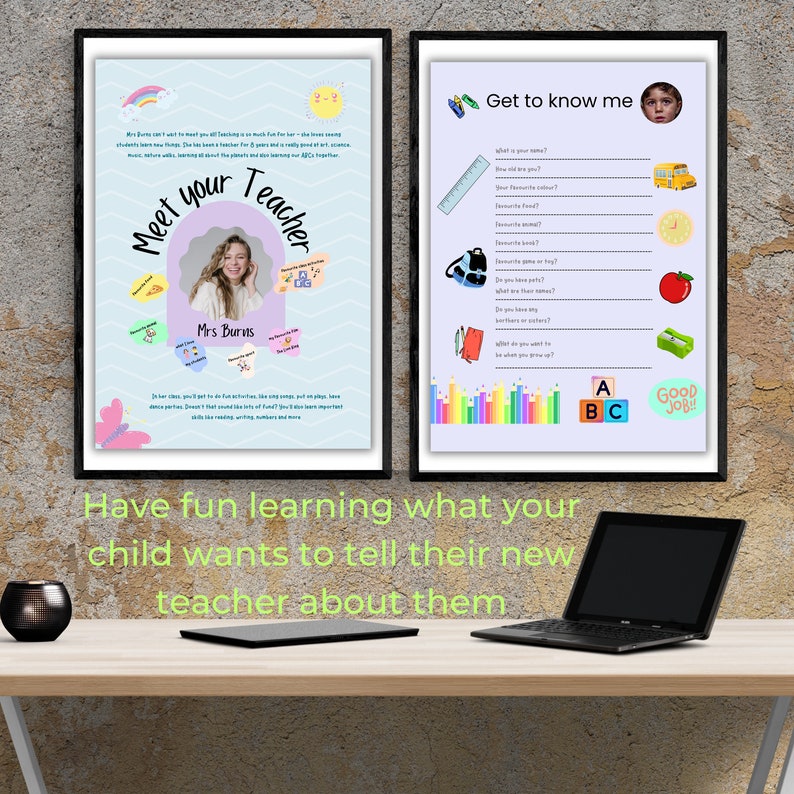 Teacher Introduction|meet Your Teacher Templates|editable Canva ...