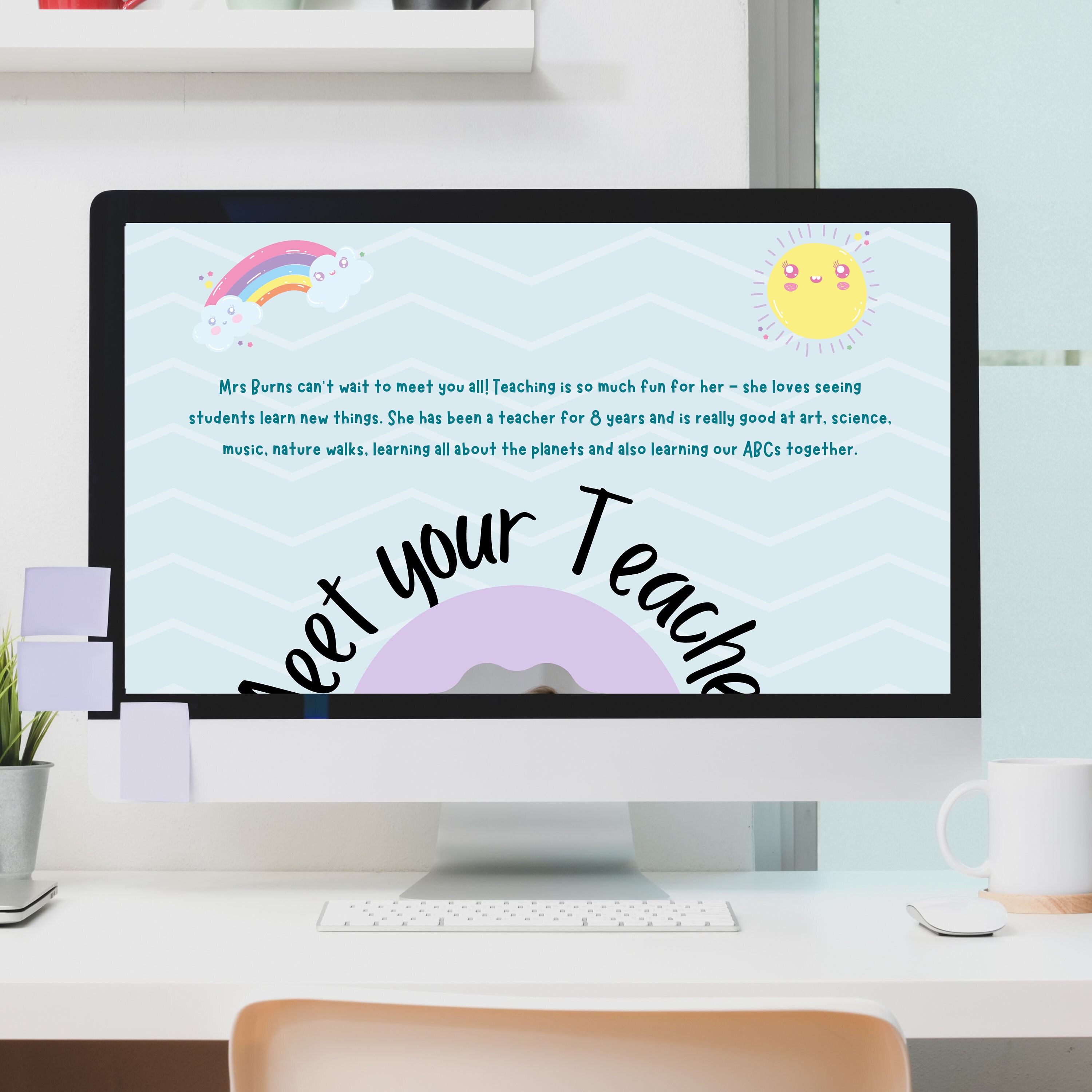 Teacher Introduction|meet Your Teacher Templates|editable Canva ...