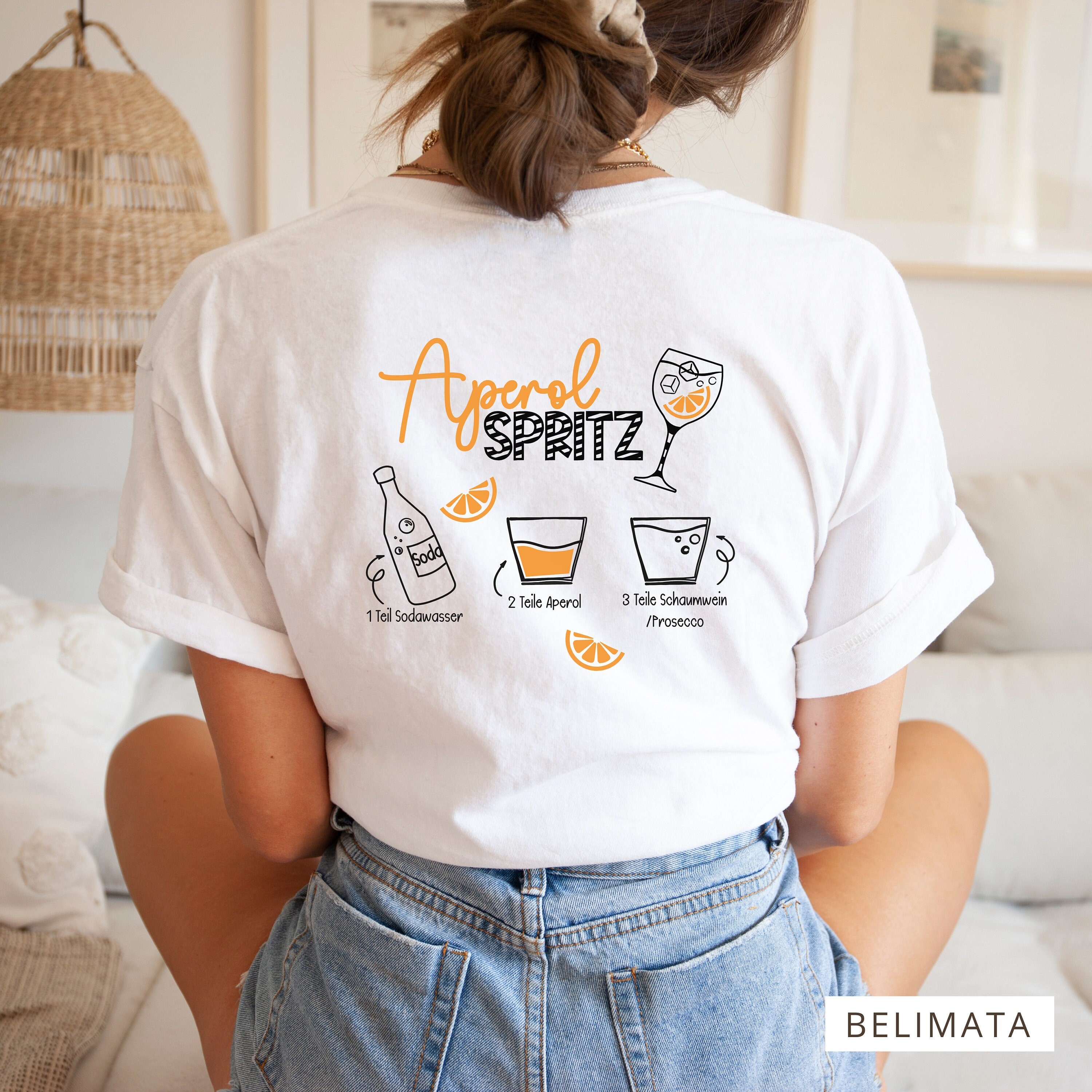 Aperol Spritz Recipe T-shirt Aperol Tshirt Aperol Shirt Aperol Spritz ...