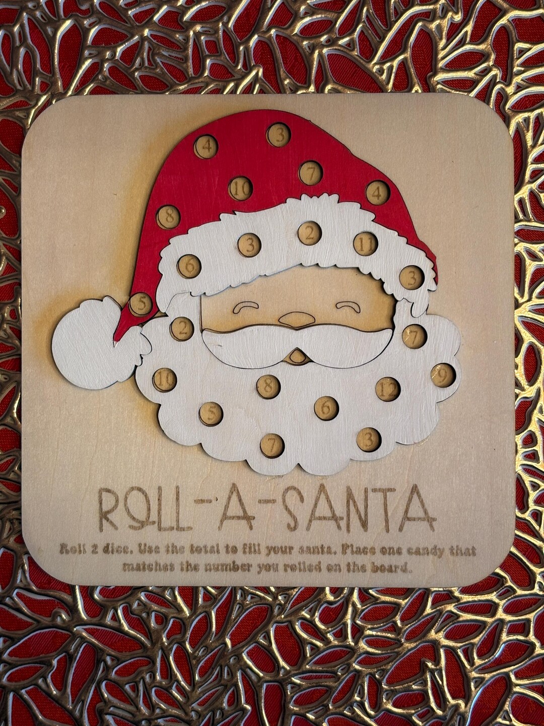 Roll A Santa Christmas Festive Game - Etsy