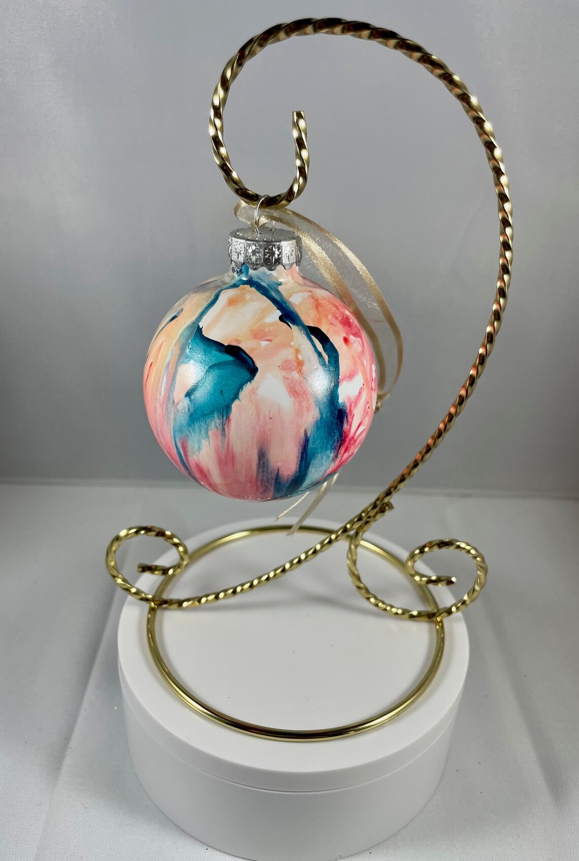 Alcohol Ink Christmas Ornament, Christmas Gift - Etsy